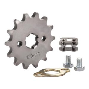 woostar motorcycle 420-14t front sprocket 17mm for 50cc 70cc 90cc 110cc 125cc dirt pit bike mini bike atv 4 wheeler moped