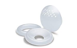 ameda duoshell breast shells, white