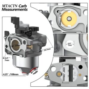 Carburetor with Gasket Set Replacement for KT196 196cc 5.5HP 6.5HP OHV Engine Go Kart Carb