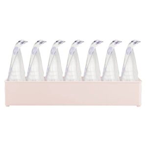 mDesign Storage Organizer Bin for Kitchen Cabinet, Pantry, Refrigerator, Countertop - Breast Milk, Bottles, Sippy Cups, Kids/Toddlers Food Pouches, Baby Food Jars, 2 Pack - Light Pink/Blush