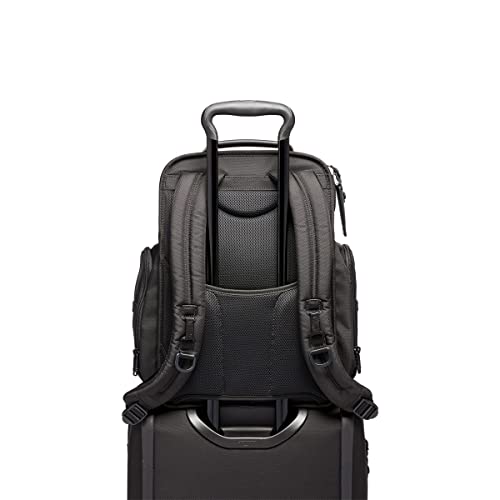 TUMI Alpha 3 Brief Pack - 15" Laptop Backpack with Padded Adjustable Straps - Stores Laptop, Tablet, Toiletries, Snacks, Ipads - Black