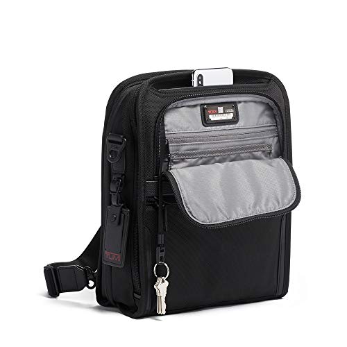 TUMI Alpha 3 Medium Travel Tote - Ideal Companion for All Your Travels - Crossbody Satchel Bag for Men and Women - Black