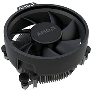 amd wraith stealth socket am4 4-pin connector cpu cooler with aluminum heatsink & 3.93-inch fan (slim)