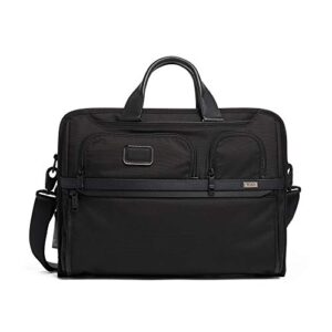 tumi compact large screen laptop brief - with magnetic closure - 17-inch computer bag for men and women - black