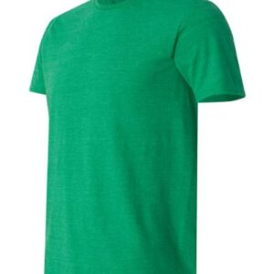 Gildan Adult Softstyle Cotton T-Shirt, Style G64000, Multipack, Heather Irish Green (2-Pack), Medium