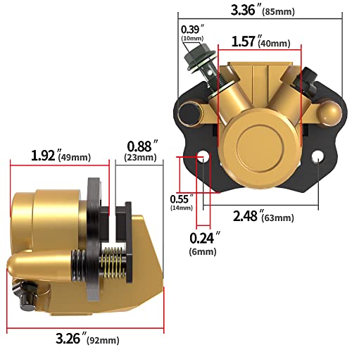 Rear Brake Caliper Repalcement for 80t Mid XRS XRX Go Kart 6.000.028