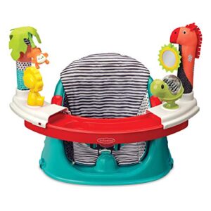 infantino 3-in-1 grow-with-me discovery seat and booster, baby activity seat, booster seat for dining table with removable tray multi