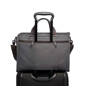 TUMI - Alpha 3 Slim Deluxe Portfolio Bag - Organizer Briefcase for Men and Women - Anthracite