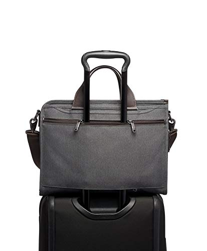 TUMI - Alpha 3 Slim Deluxe Portfolio Bag - Organizer Briefcase for Men and Women - Anthracite