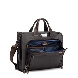 TUMI - Alpha 3 Slim Deluxe Portfolio Bag - Organizer Briefcase for Men and Women - Anthracite