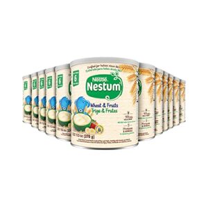 nestle nestum, wheat & fruits, 9.5 ounce (pack of 12)