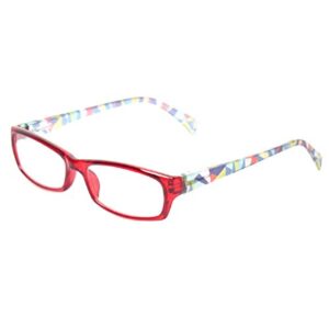 Kerecsen Reading Glasses 5 Pairs Fashion Ladies Readers Spring Hinge with Pattern Print Eyeglasses for Women (5 Pack Mix Color, 2.25)