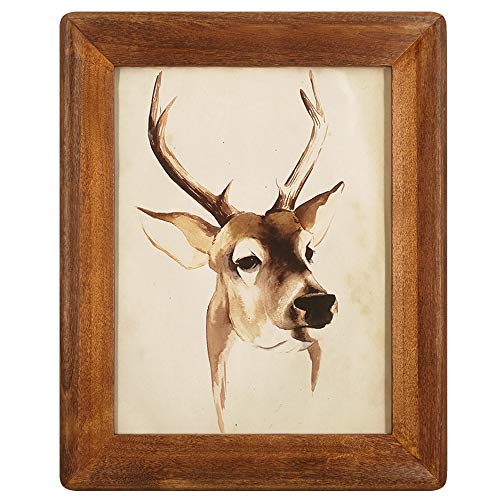 icheesday 8x10 Picture Frames,Brown Rustic Wood Frame with Glass Front, Display 10x8 inch Photos for Table Top Display and Wall Mounting