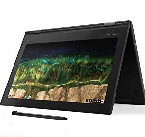 Lenovo 500e Chromebook 2-in-1 laptop, 11.6in HD TOUCH, Intel Celeron N3450, 4 GB RAM, 32GB eMMC Drive, Webcam, Chrome OS (Renewed)