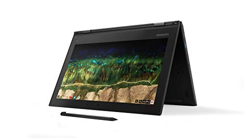 Lenovo 500e Chromebook 2-in-1 laptop, 11.6in HD TOUCH, Intel Celeron N3450, 4 GB RAM, 32GB eMMC Drive, Webcam, Chrome OS (Renewed)