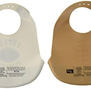 Hudson Baby Unisex Baby Silicone Bibs, Football, One Size