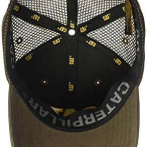 Caterpillar mens Acitve Mesh Stretch Baseball Cap, Woodland Camo, Large-X-Large US