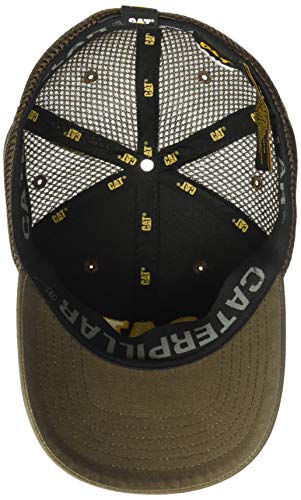 Caterpillar mens Acitve Mesh Stretch Baseball Cap, Woodland Camo, Large-X-Large US