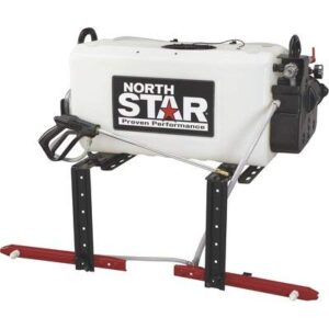 northstar atv broadcast and spot sprayer with 2-nozzle boom- 26-gallon capacity, 2.2 gpm, 12 volts