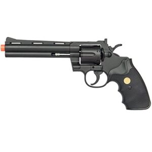 airsoft 357 magnum revolver full size spring pistol hand gun w/shells 6mm bb