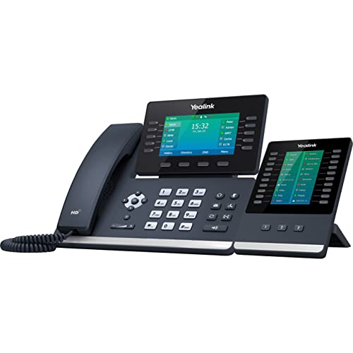 Yealink SIP-T54W IP Phone - Corded/Cordless - Corded/Cordless - Wi-Fi, Bluetooth - Wall Mountable, Desktop - Classic Gray