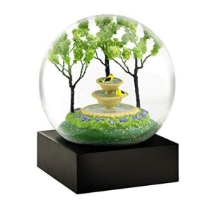 CoolSnowGlobes Goldfinch Fountain Snow Globe