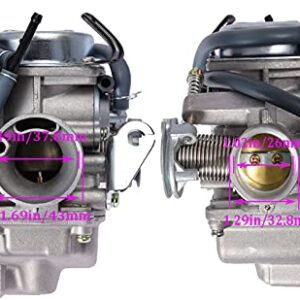 New 150cc Carburetor + intake manifold/air filter for GY6 125cc 150cc 152QMI 157QMJ Engine Based ATV Scooter Go Kart