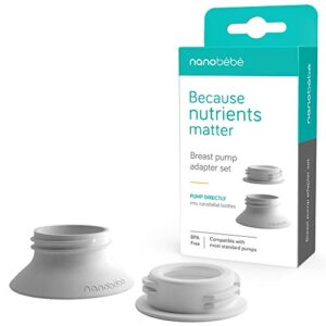 nanobebe breast pump adapter set