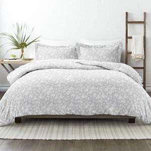 linen market twin duvet cover (light gray) - experience hotel-like comfort with unparalleled softness, exquisite prints & solid colors for a dreamy bedroom – duvet cover twin set with 1 pillow sham