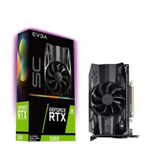 evga geforce rtx 2060 sc gaming, 6gb gddr6, hdb fan graphics card 06g-p4-2062-kr