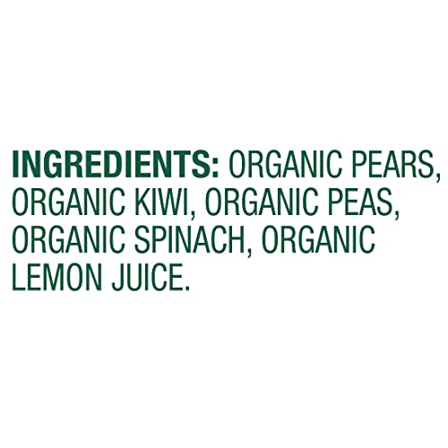 Sprout Organic Baby Food, Stage 2 Pouches, Fruit & Veggie Blend, Pear Kiwi Peas & Spinach, 3.5 Oz Purees (Pack of 12)