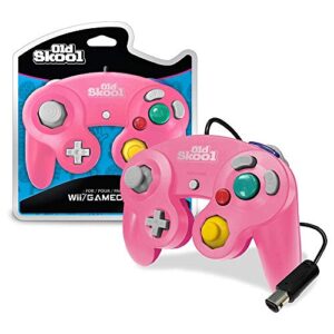 old skool gamecube/wii compatible controller - pink special edition