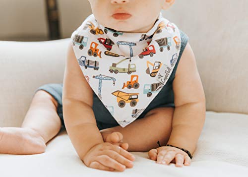 Copper Pearl Baby Bandana Drool Bibs for Drooling and Teething 4 Pack Gift Set Diesel, Soft Set of Cloth Bandana Bibs for Any Baby Girl or Boy, Cute Registry Ideas for Baby Shower Gifts