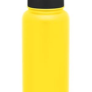 Simple Modern Water Bottle with Straw Lid Vacuum Insulated Stainless Steel Metal Thermos Bottles | Reusable Leak Proof BPA-Free Flask for Gym Sports | Summit Collection | 32oz, Sunshine Yellow