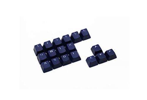 Rubber Gaming Backlit Keycaps Set - for Cherry MX Mechanical Keyboards Compatible OEM Include Key Puller (Dark Blue)