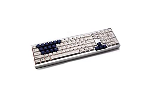 Rubber Gaming Backlit Keycaps Set - for Cherry MX Mechanical Keyboards Compatible OEM Include Key Puller (Dark Blue)