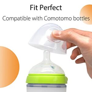 Baby Bottle Replacement Cap Lid for Comotomo 5 Ounce and 8 Ounce Silicone Bottle, 2 Count