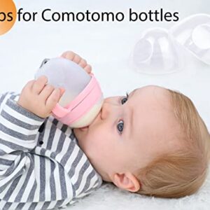 Baby Bottle Replacement Cap Lid for Comotomo 5 Ounce and 8 Ounce Silicone Bottle, 2 Count