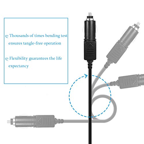 12 Volt Car Vehicle Lighter Adapter Compatible with Medela Freestyle, Pump-in-Style Advanced, Spectra S1, S2, 9Plus, Symphony Replacement Charger for Lactina Pump Part Adapter