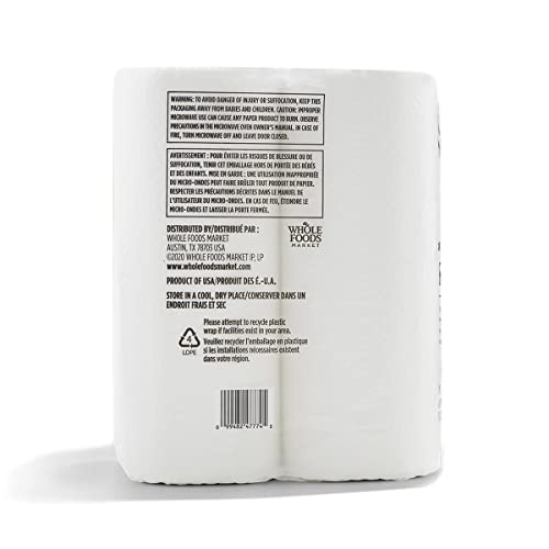 365 by Whole Foods Market, Paper Towels 75 Sheet jumbo Rolls 6 Count, 75 Count