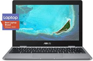 asus chromebook c223na-dh02 11.6" hd, intel dual-core celeron n3350 processor (up to 2.4ghz) 4gb ram, 32gb emmc storage, grey (renewed)