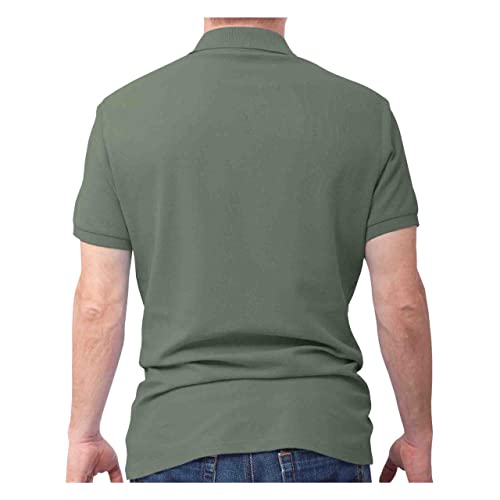 Vietnam Veteran Embroidered Polo Shirt with Service Ribbon and Map (Green, XX-Large)