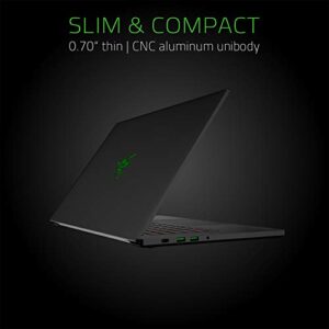 Razer Blade 15 Gaming Laptop 2019: Intel Core i7-9750H 6 Core, NVIDIA GeForce RTX 2070 Max-Q, 15.6" FHD 1080p 240Hz, 16GB RAM, 512GB SSD, CNC Aluminum, Chroma RGB Lighting, Thunderbolt 3