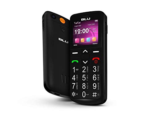 BLU Joy 3G 1.8" J090 GSM Unlocked 3G Dual Sim Keyboard Flashlight Cellphone W/SOS Button (Black)