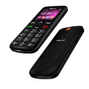 BLU Joy 3G 1.8" J090 GSM Unlocked 3G Dual Sim Keyboard Flashlight Cellphone W/SOS Button (Black)