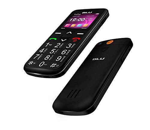 BLU Joy 3G 1.8" J090 GSM Unlocked 3G Dual Sim Keyboard Flashlight Cellphone W/SOS Button (Black)