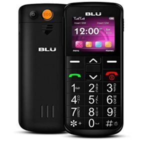 BLU Joy 3G 1.8" J090 GSM Unlocked 3G Dual Sim Keyboard Flashlight Cellphone W/SOS Button (Black)