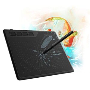 gaomon s620 6.5 x 4 inches graphics tablet with 8192 passive pen 4 express keys for digital drawing & osu & online teaching-for mac windows android os