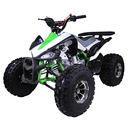 X-PRO 125cc ATV 4 Wheeler ATV Quad Youth ATVs Quads 125cc ATVs with Big 18/19" Aluminum Wheels(Green)