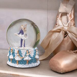 Elanze Designs Prince and Clara Dancing 100MM Musical Snow Globe Plays Tune Dance of The Sugar Plum Fairy